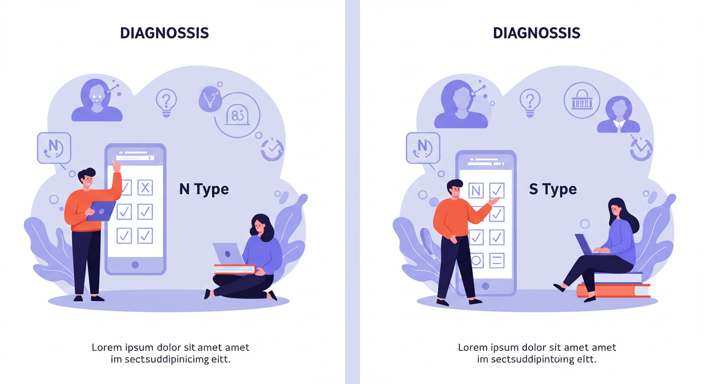 MBTI診断における「N(直感型)」と「S(感覚型)」の違いを徹底解説！ 心理学で紐解く、私の物語
