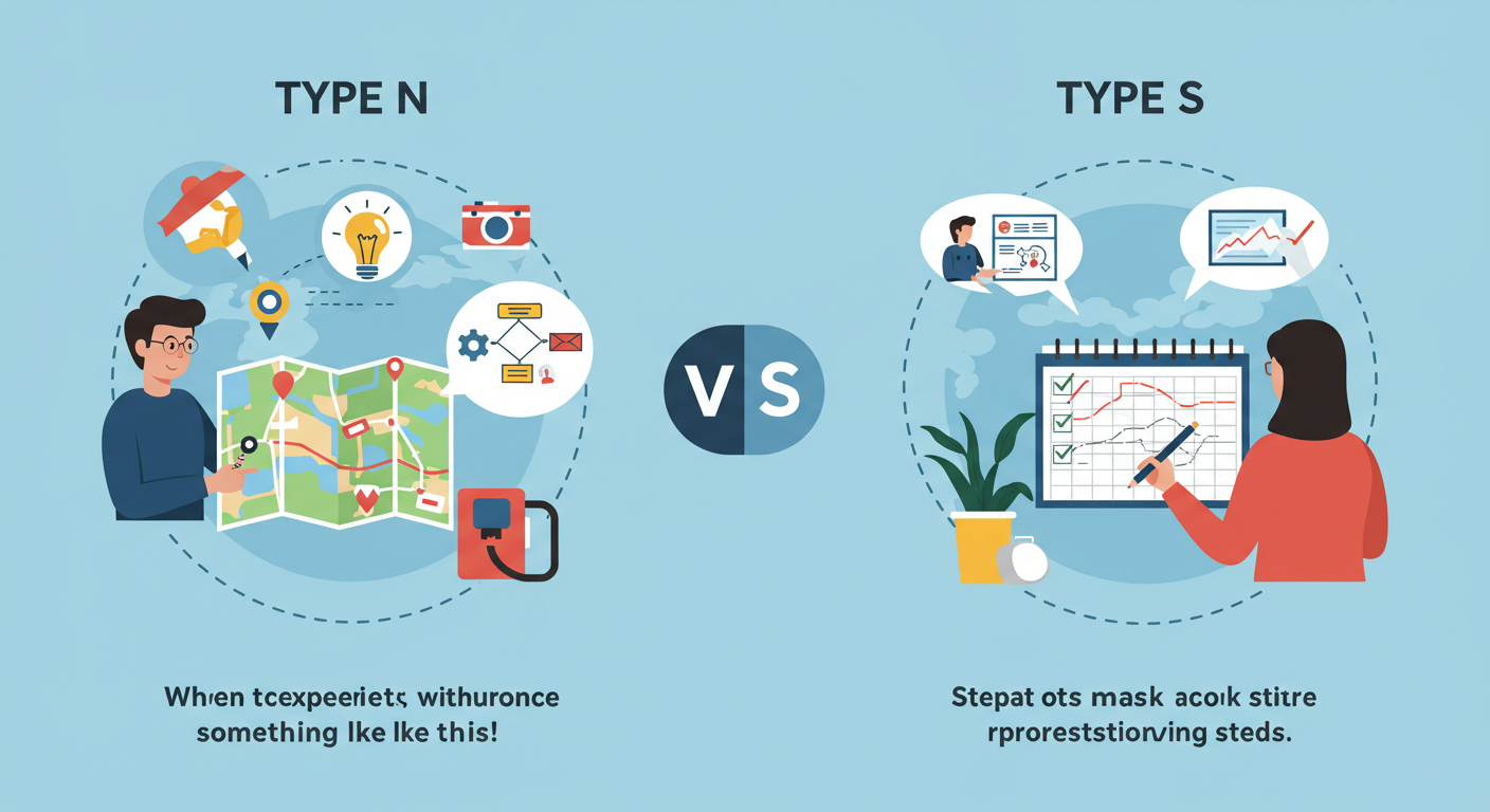 MBTI診断における「N(直感型)」と「S(感覚型)」の違いを徹底解説！ 心理学で紐解く、私の物語
