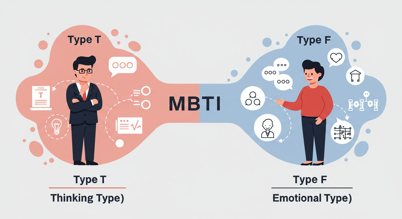 MBTIのT型(思考型)とF型(感情型)の違いとは？性格・仕事・恋愛での活かし方 心理学で紐解く、私の物語